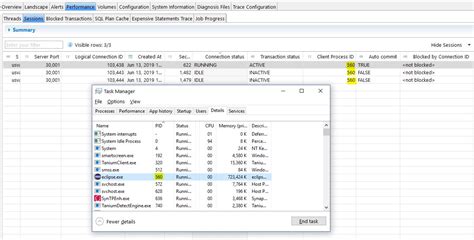 Solved Sap Hana Session Vs Connection Vs Process Sap Community