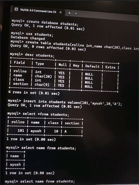 Sonu Suryavanshi On Linkedin My First Sql Program