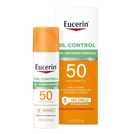 Eucerin Sun Oil Control Face Spf50 ยูเซอรีน ซัน ออยล์คอนโทรล เฟช ครีมกันแดด เพื่อผิวมันเป็นสิว