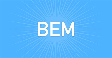 How To Use Bem Block Element Modifier