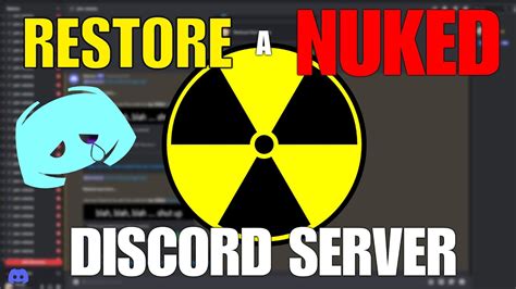 RESTORE A NUKED Discord Server In Minutes YouTube RESTORE A NUKED Discord Server In Minutes YouTube