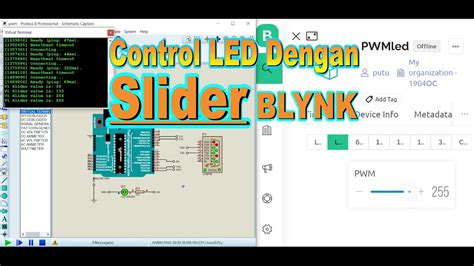 Control Led Dengan Slider Blynk Simulasi Iot Youtube