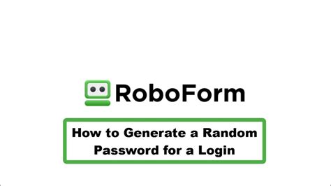 How To Generate A Random Password Youtube