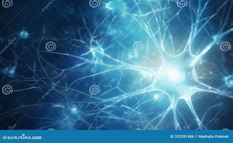 Neurons And Synapse Sending Biological Electrical And Chemical Signaling To Human Receptor Cells