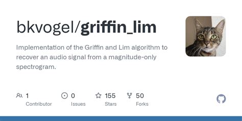 Github Bkvogelgriffinlim Implementation Of The Griffin And Lim Algorithm To Recover An