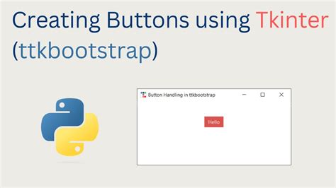 Creating A Button And Configuring Button Click Event In Tkinter