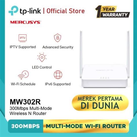 Promo Mercusys Mw302r 300mbps Multi Mode Wireless N Router Tplink Diskon 23 Di Seller Carima
