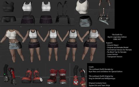 Tifa Lockhart Outfit From Final Fantasy Vii And Remake Downloads