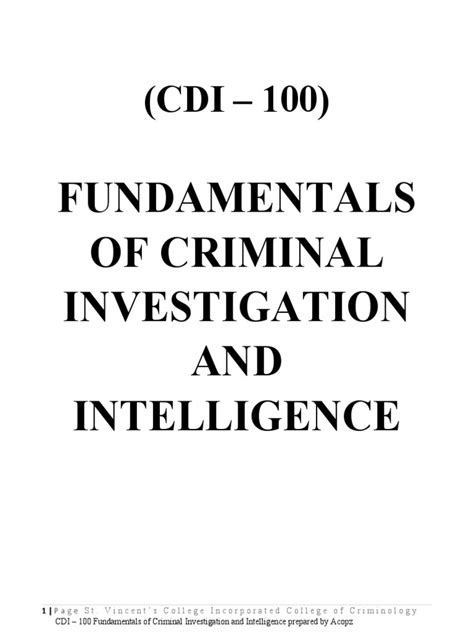 Module On Cdi 100 Chapter 5 To 8 Only Pdf Search And Seizure Search Warrant