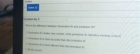 Sections Section 1 Question No 9 What Is The StudyX