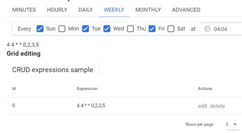 Easy Cron Editor For Vue Js Vue Script
