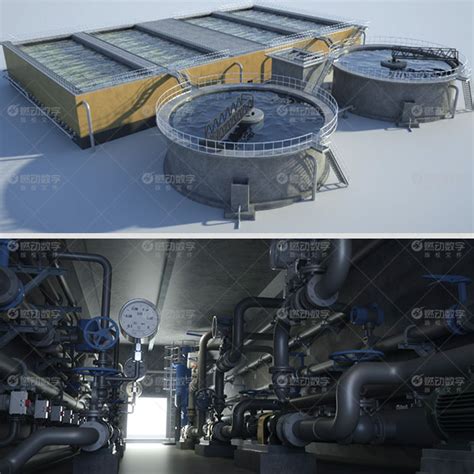 环保水处理厌氧反应器应用原理三维演示动画制作案例 工业流程原理动画 南京燃动数字