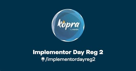 Implementor Day Reg 2 Linktree