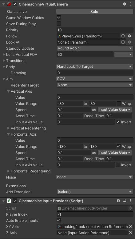 C Strange Behaviour Of The Cinemachine Virtual Camera Stack Overflow