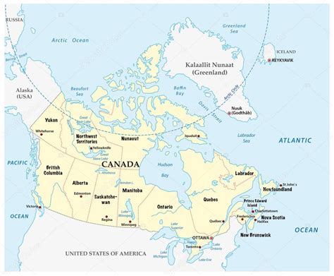 Canada Mapa Político Mapas De Canadá Mllaci