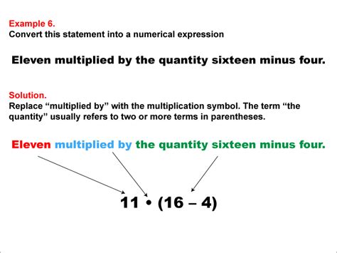 math example language of math numerical expressions grouping symbols example 6 media4math