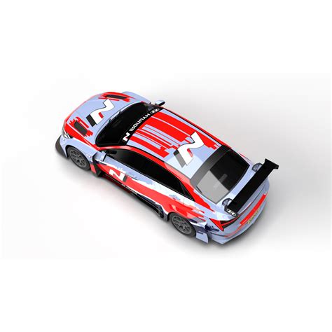 Tcr Hyundai Elantra I30n 3d Livery Template Model Motorsport Graphics