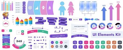 Premium Vector A Set Of User Interface Elements Ui Kit Intended For