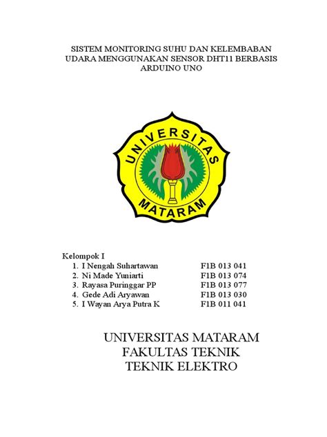 sistem monitoring suhu dan kelembaban udara menggunakan sensor dht11 berbasis arduino uno pdf