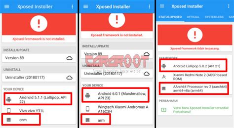 Xposed Framework Android Bit Zip CaraRoot