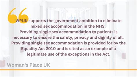 WPUK NHS Review Of Mixed Sex Accommodation Woman S Place UK
