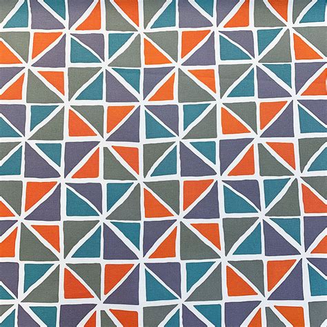 Printed Canvas Triangle Orange Ackroyd And Adams Ltd