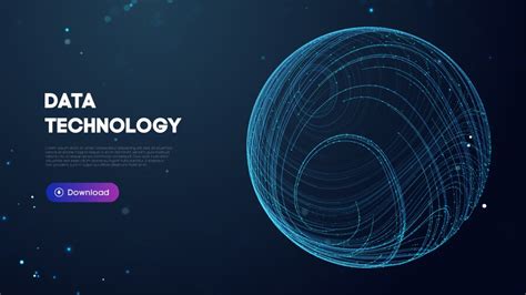 Data Flow Technology Connection Abstract Radial Vector Image