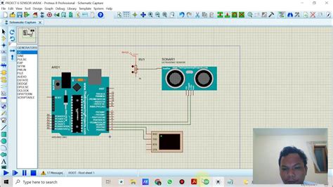 Praktikum Projek 6 Sensor Jarak Hc Sr04 Dengan Serial Monitor Pada Proteus Dan Arduino Youtube