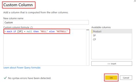 Power Query Add Column If Statement