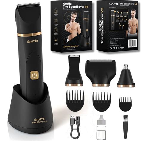 Gruttz Baardtrimmer Mannen V2 Waterbestendig Trimmer Baard En Lichaam Scheerapparaat