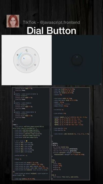 Dial Button Html Css Javascript Html Css Javascript Frontend Cssbutton Css3code Youtube