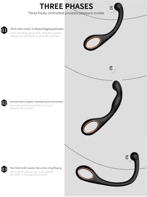 Jeusn Male Prostate Massager Manual Anal Toys G Spot Plug Prostata