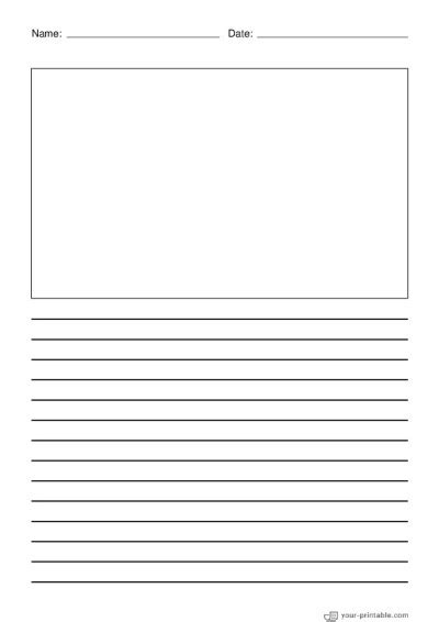 Free Printable Lined Paper For 3rd Grade Your