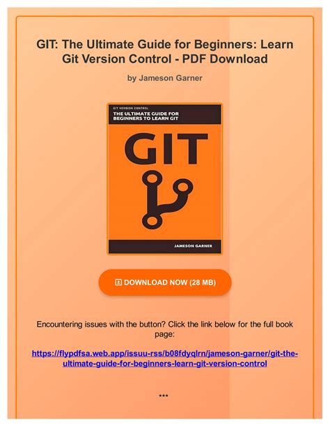 Ebook Git The Ultimate Guide For Beginners Learn Git Version Control By Jameson Garner By