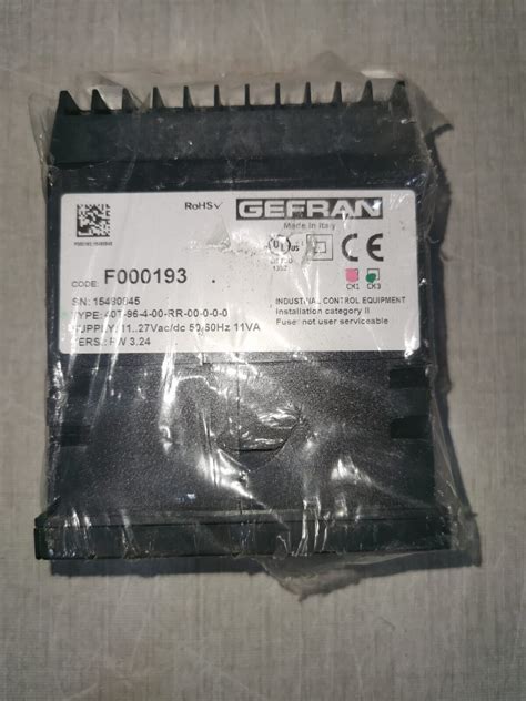 New Gefran F000193 Indicator Alarm Unit For Temperature Linear Inputs