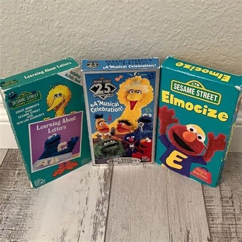 Sesame Street Learning About Letters Vhs