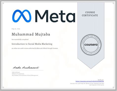 🎓 Excited To Share That Ive Successfully Completed The Introduction To Social Media Marketing