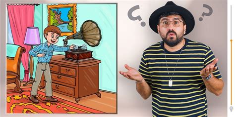 Testing Observation Find The Hidden Error In An Image That Depicts A Man Listening To Music