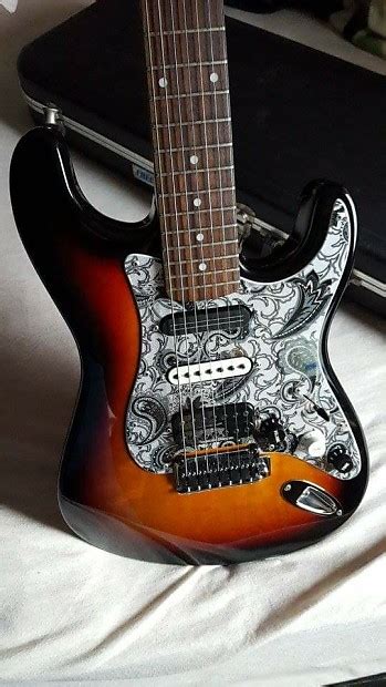 Fender Squier 7 String Stratocaster Vii Burst Reverb