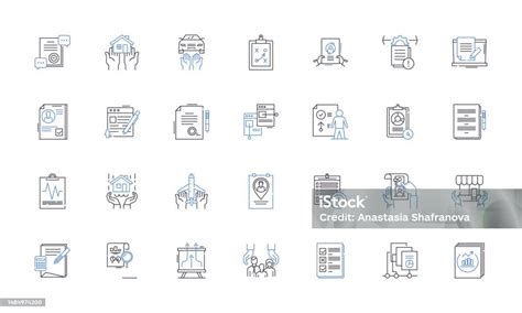 보증 라인 아이콘 모음입니다 보호 보증 보증 보안 적용 범위 신뢰 안전 벡터 및 선형 그림 신뢰성 보상 책임 개요 표지판 세트 내구성에 대한 스톡 벡터 아트 및 기타 이미지