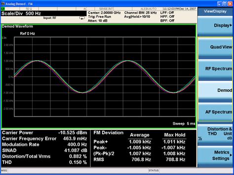 U9063a Analog Demodulation Measurement Application For Ext[discontinued] Keysight