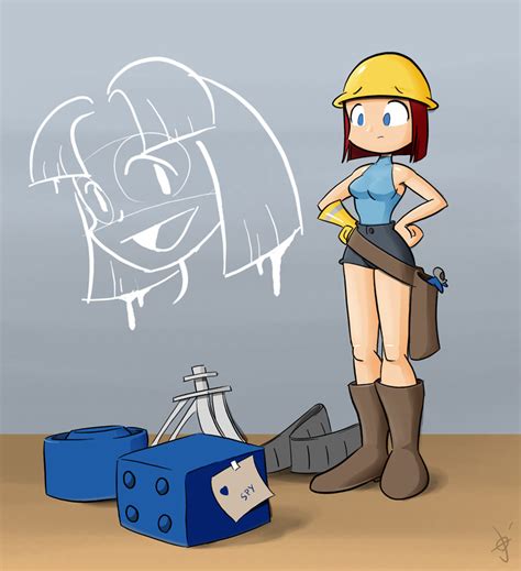 Engineer Spy And Blu Engineer Team Fortress 2 Danbooru