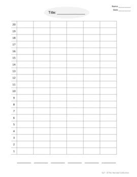 FREE Bar Graph Template Editable By The Harstad Collection TPT