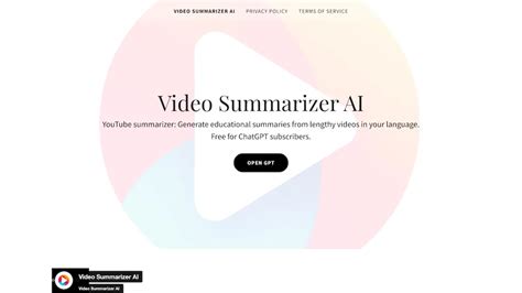 Best Ai Video Summarizer AI Tools