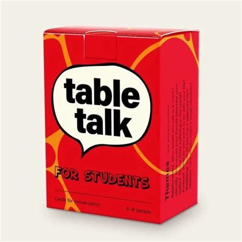 Table Talk Spark Deeper Conversations — The Ugly Duckling Charity