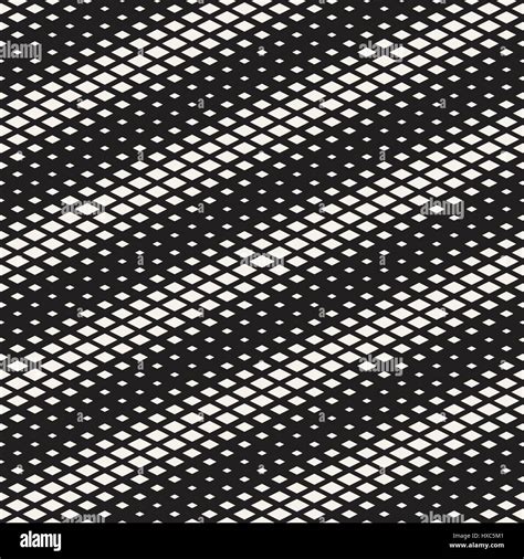 Repeating Rectangle Shape Halftone Modern Geometric Lattice Texture Vector Seamless Pattern