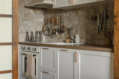 현대적인 주방 인테리어의 현대적인 주방 용품 편안한 주방 컨셉 가구에 대한 스톡 사진 및 기타 이미지 가구 가정 생활