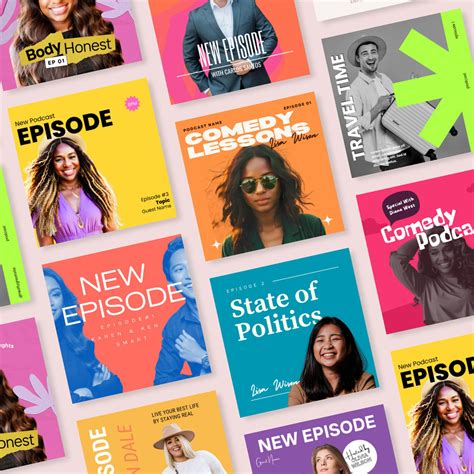 Customizable Podcast Announcement Graphics 12 Canva Templates For New