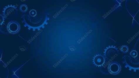 Technology Gear Blue Simple Technology Atmospheric Lines Technology Industrial Operation