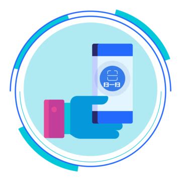 Mobile Phone Scan Code Icon Vector Mobile Phone In Hand Cell Phone Surging Waves PNG And